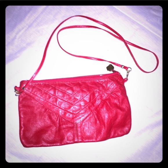 Vintage | Bags | Vintage Italian Red Leather Purse | Poshmark